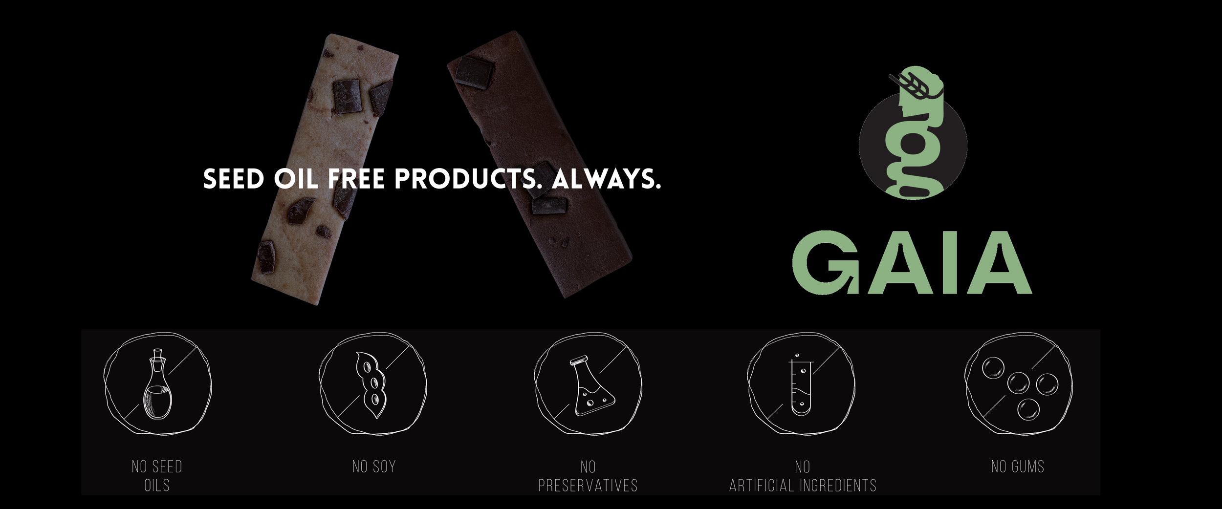 Gaia Foods | Seed Oil Free Protein Bars