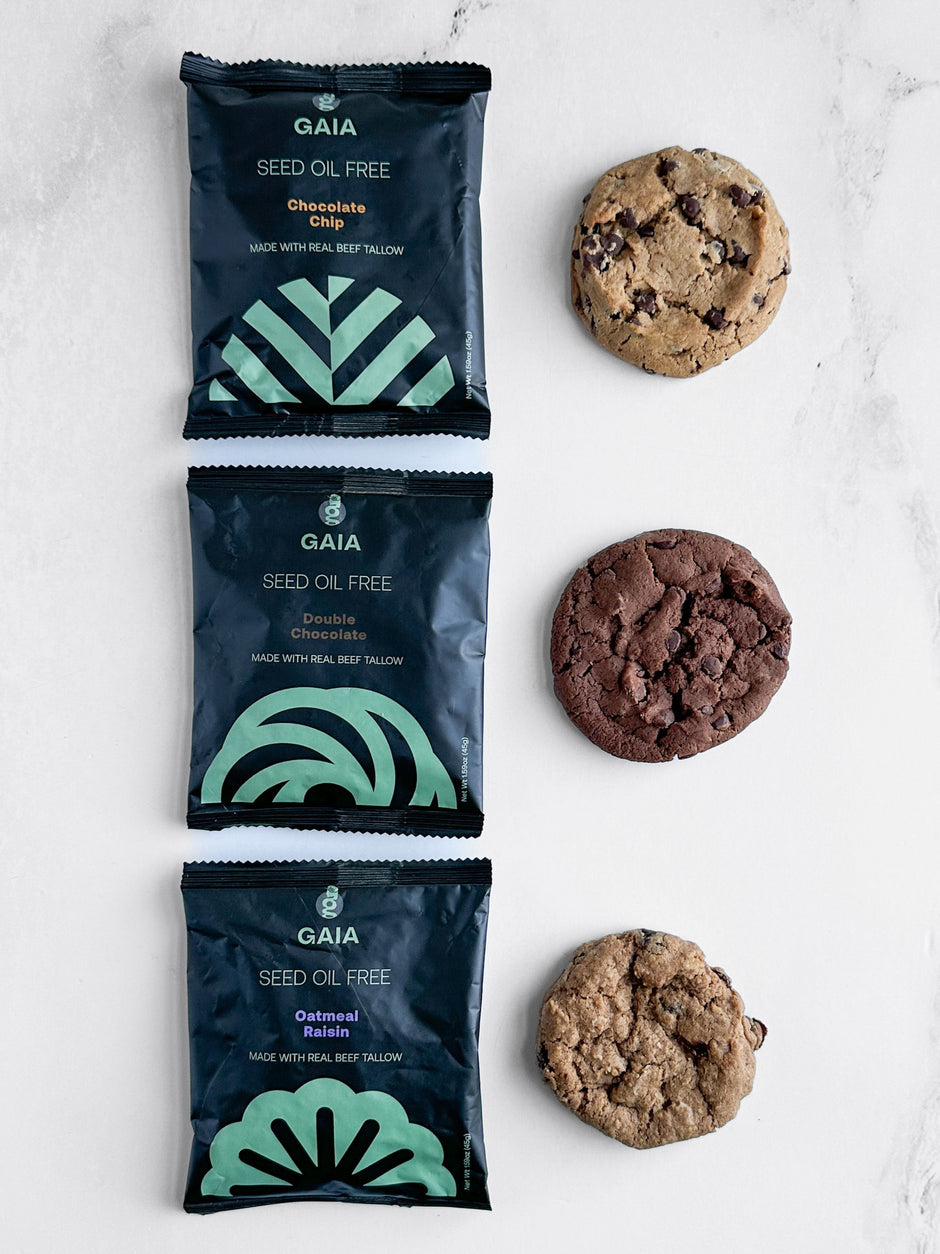 Seed Oil Free Protein Bars & Cookies | Gaia Foods